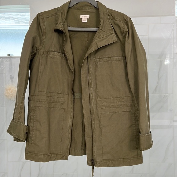 J. Crew | Jackets & Coats | J Crew Army Green Utility Jacket | Poshmark